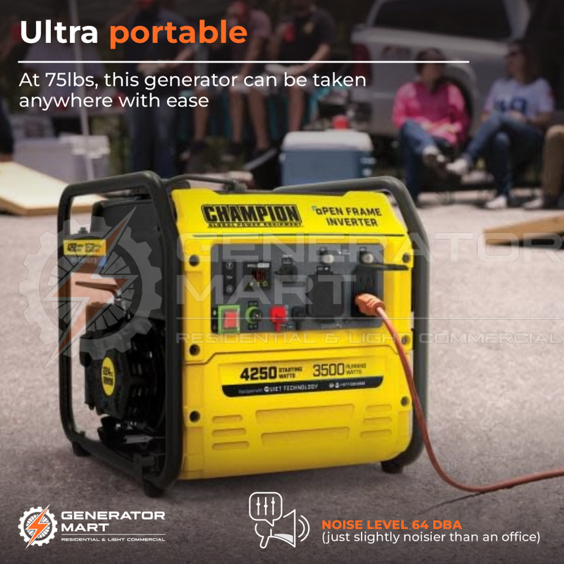 Champion 4250W Portable Inverter Generator- 200955