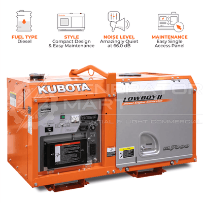Kubota 7000W Portable Diesel Generator- GL7000 USA